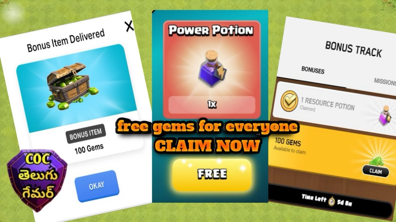 Free gems claim now - YouTube