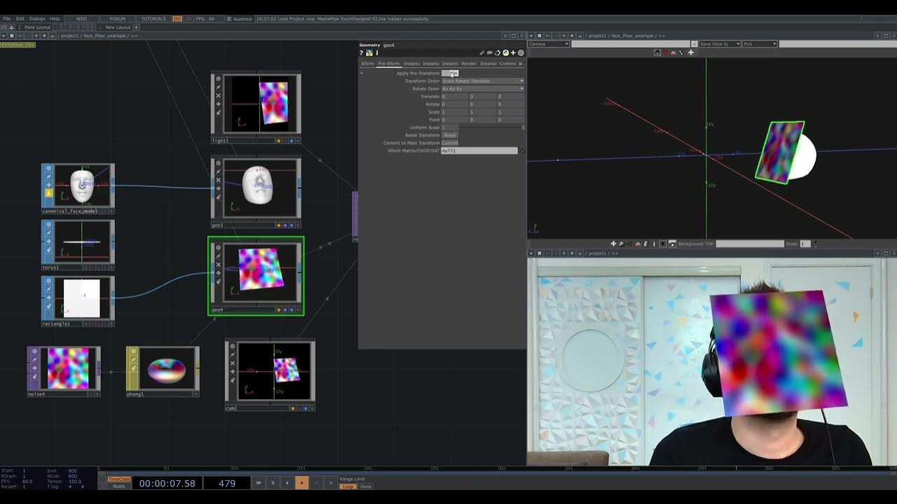Mediapipe Touchdesigner Transformation Matrix Example Youtube