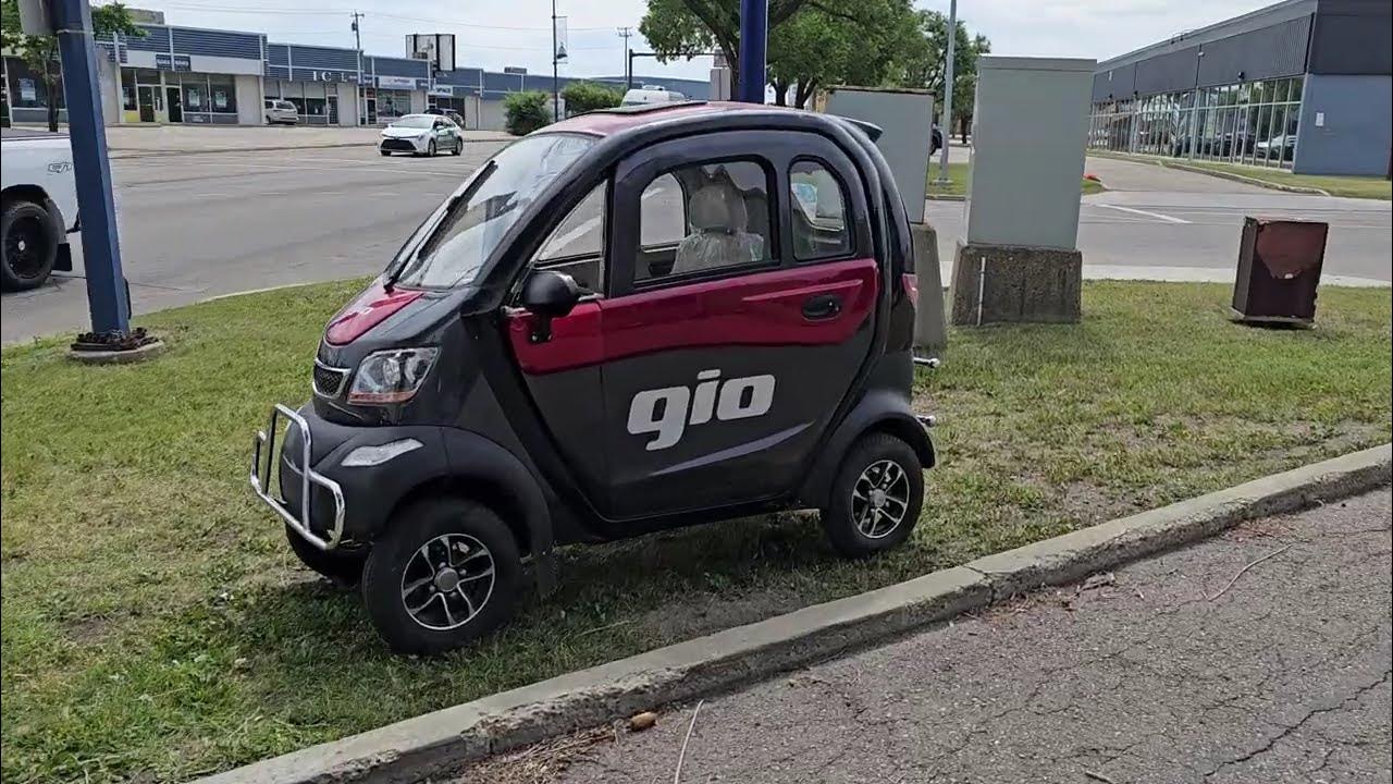 GIO All-Season Enclosed Mobility Scooter Car - YouTube