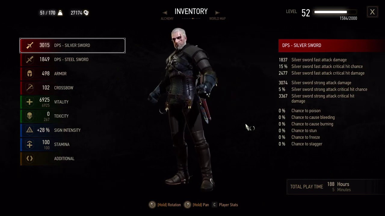 The Witcher 3: Wild Hunt - Close-to-Canon Build v2.0 - YouTube