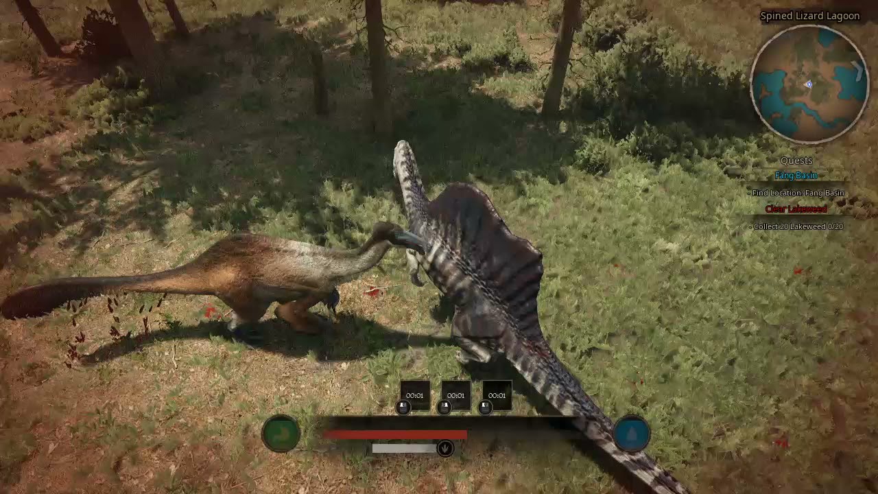 Path of Titans Spino VS Giant goose - YouTube