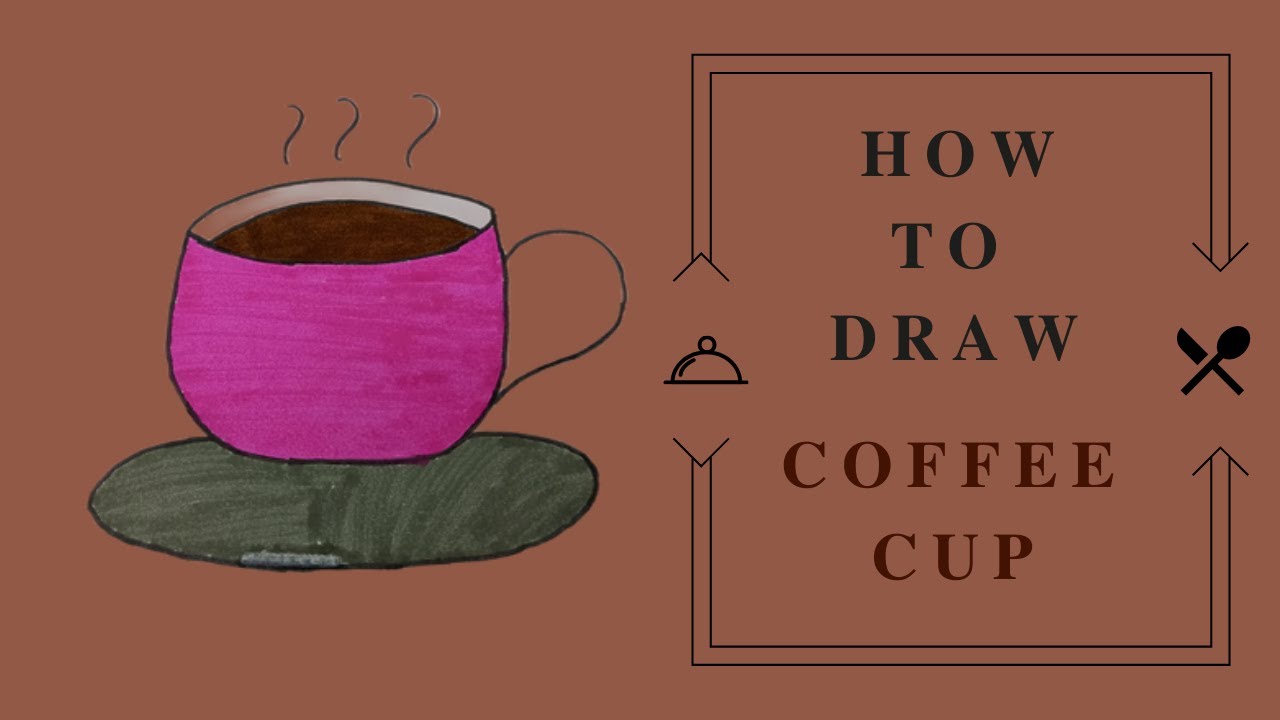 How to draw Coffee Cup || Easy Coffee Cup drawing for beginners - YouTube