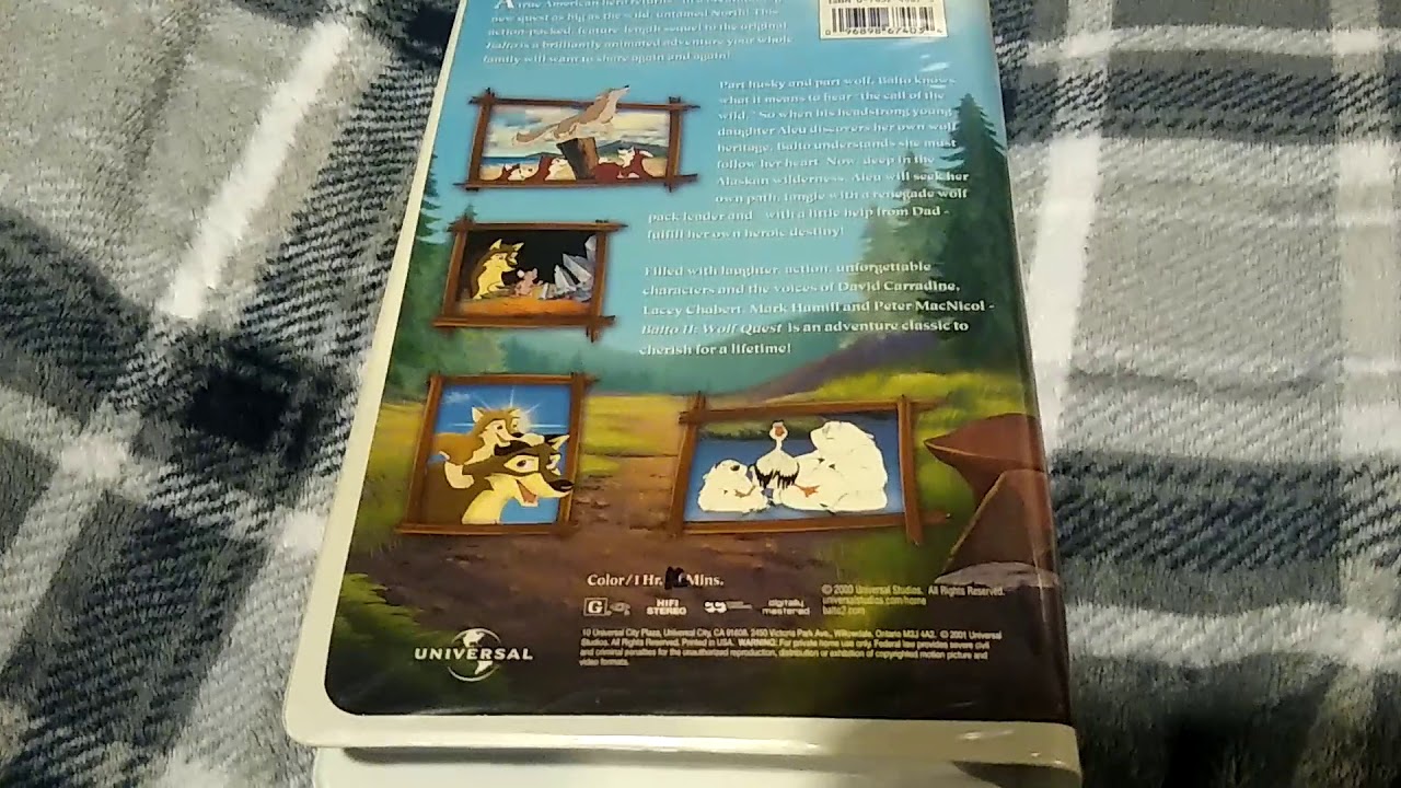 Balto 2 Wolf Quest Vhs