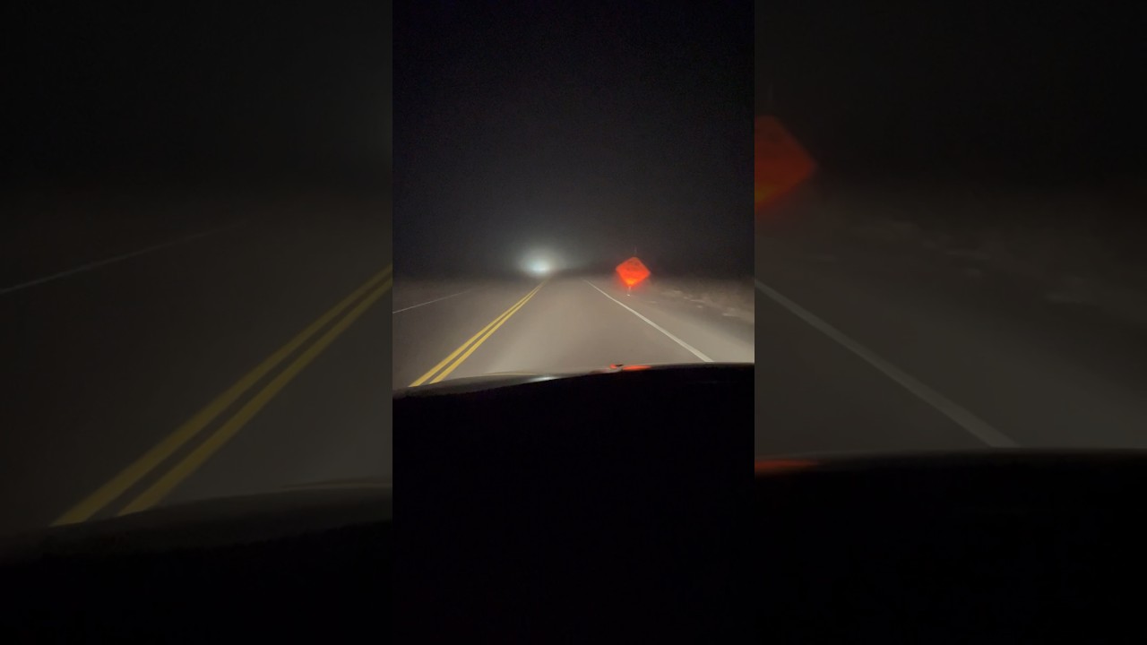 Dark drive in this morning. - YouTube