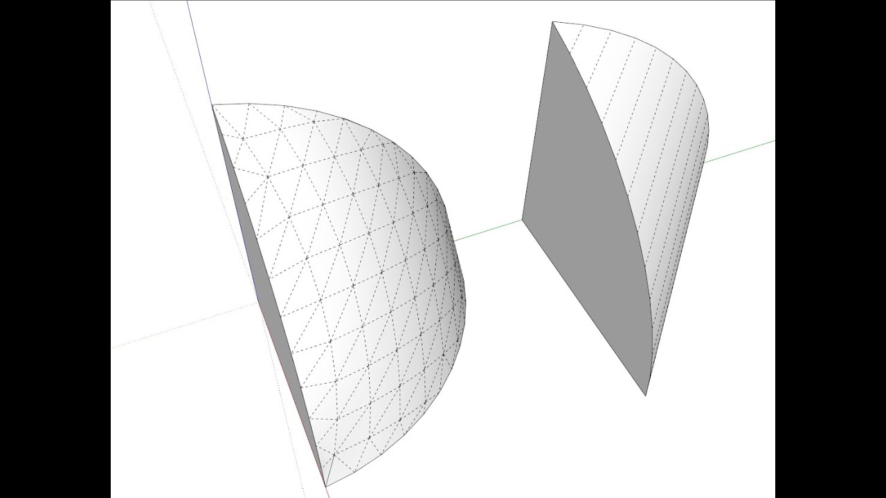 SketchUp tips_3 methods of curved pyramids, [질답]스케치업 곡면뿔 3가지 방법 - YouTube