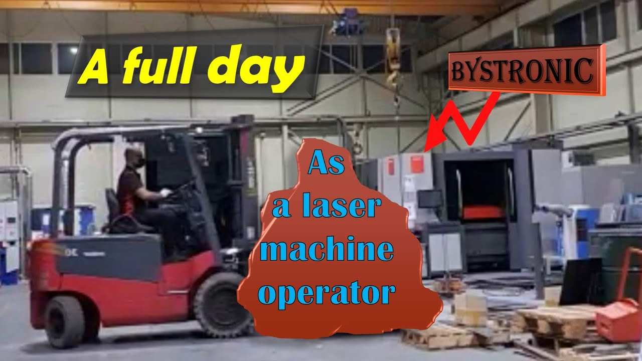A full day at work as a laser machine operator - YouTube
