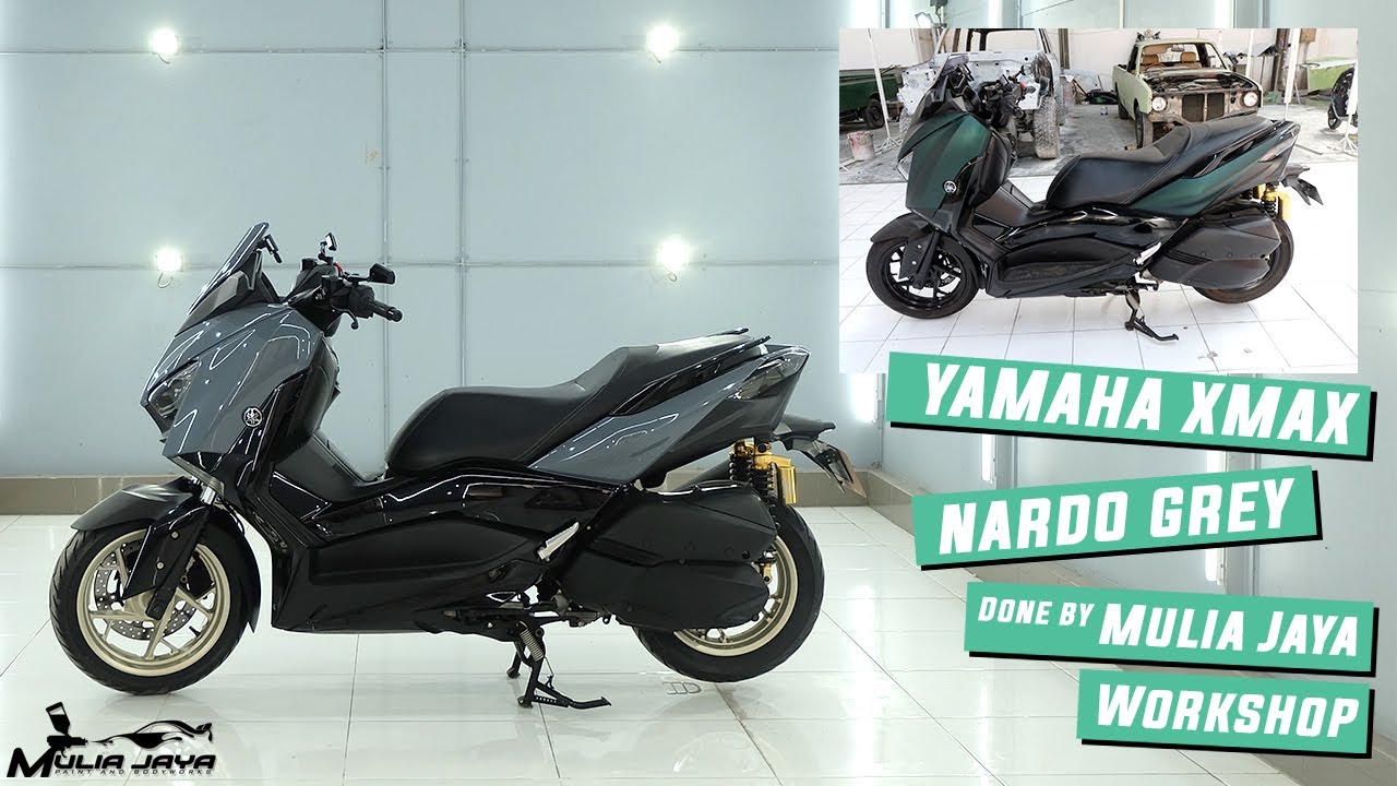 Yamaha Xmax Recolor to Nardo Grey | Done by Mulia Jaya Workshop - YouTube