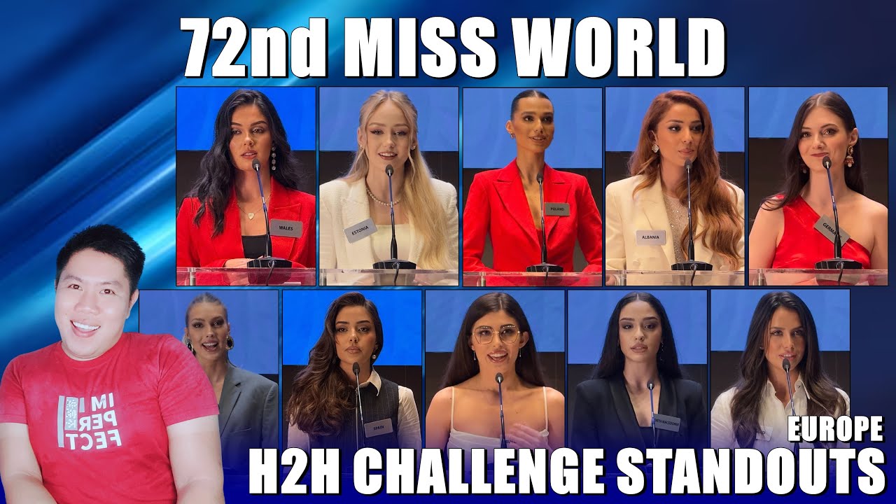 72nd Miss World | Head to Head Challenge Standouts (Europe) - YouTube