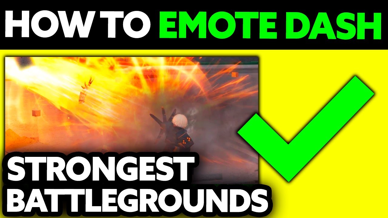 How To Emote Dash in Strongest Battlegrounds? (2025) - YouTube