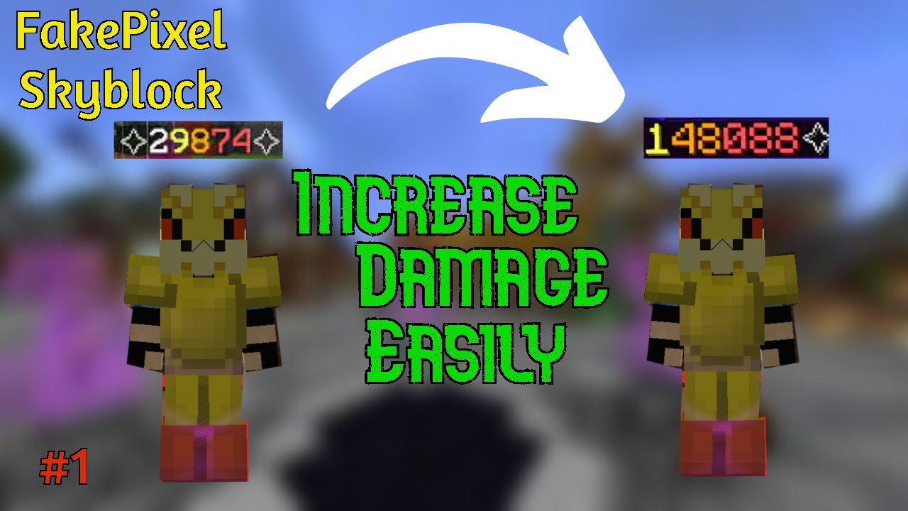 Fakepixel Skyblock - How to increase Damage easily - YouTube