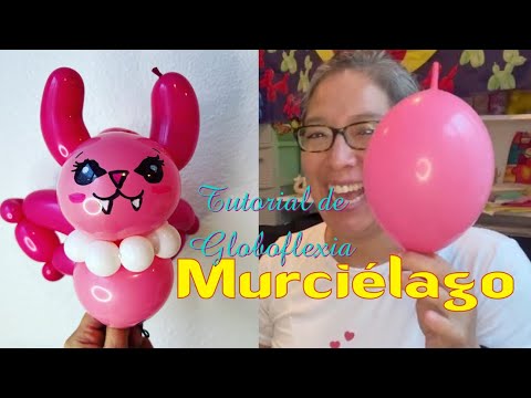 Murciélago con dos globos tutoriales de Globoflexia - YouTube