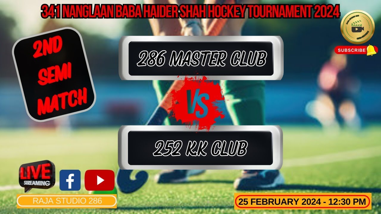 286 MASTER MAJEED H.C VS 252 K.K H.C FASLABAD | Raja Studio 286 | 0312-0300286 - YouTube