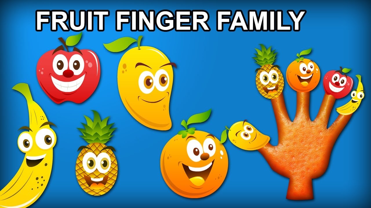 Fruit Finger Family - Nursery Rhymes For Children - YouTube