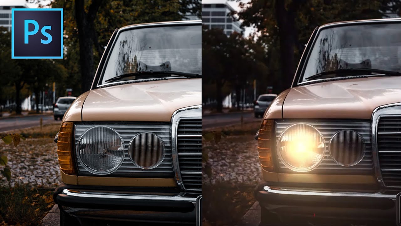 Add Glowing Light Effect - Best Photoshop Tutorial - YouTube