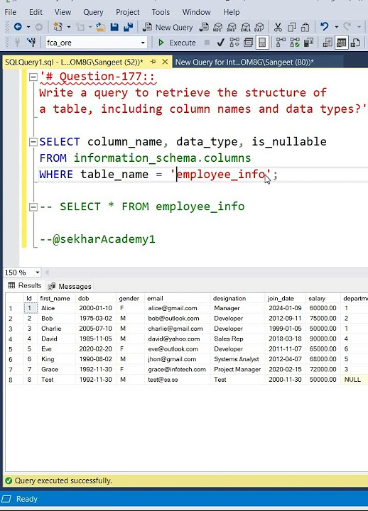 Sql Interview Question 177 Sql Mysql Oracle Interview Shorts 1281