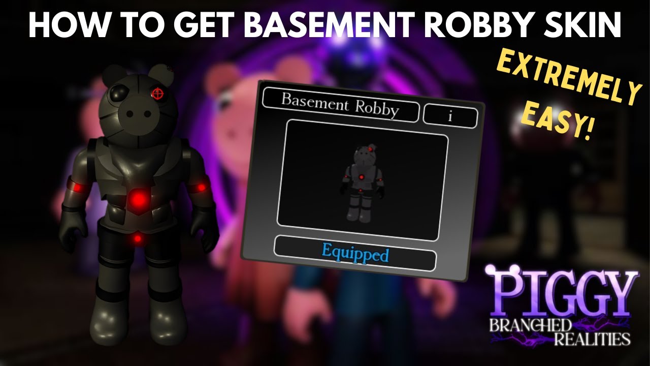 How to get the BASEMENT ROBBY skin in Piggy: Branched Realities ...