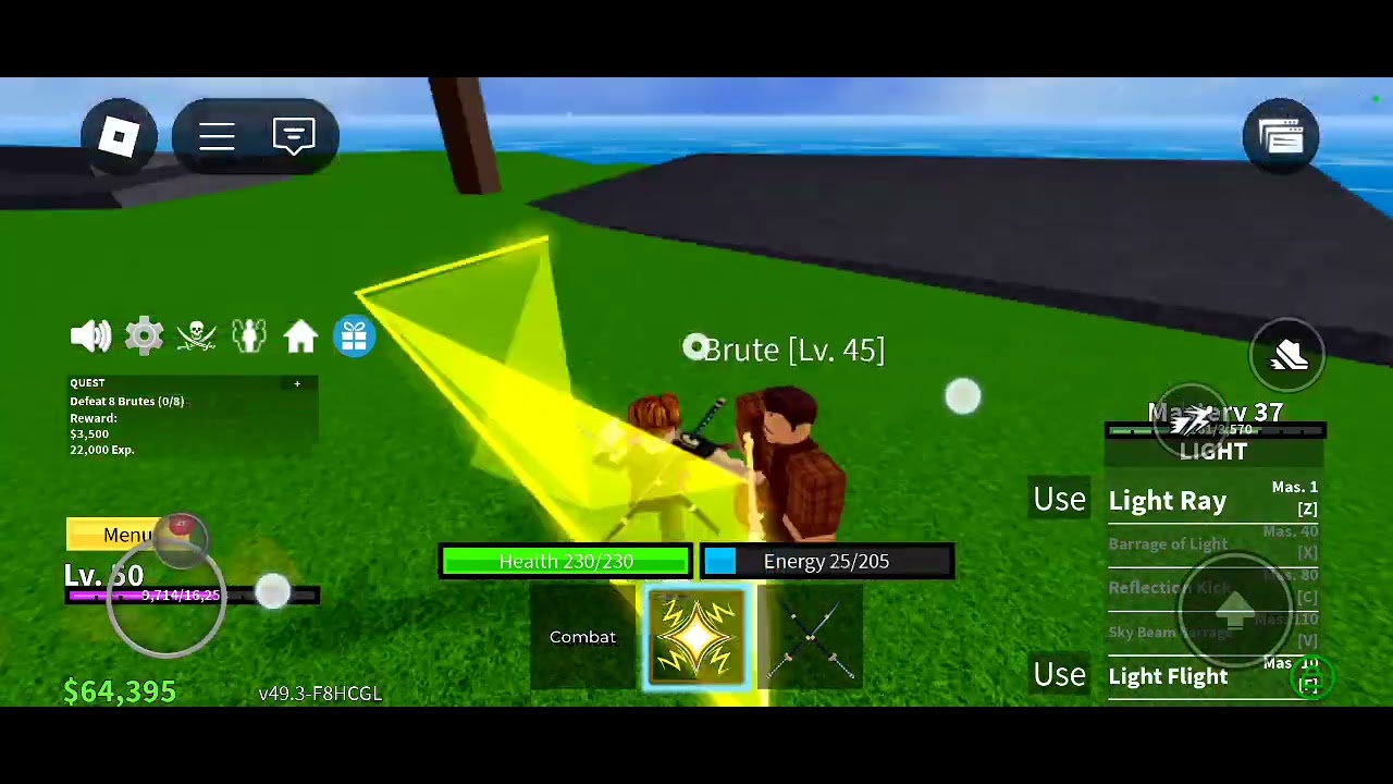 grinding using light fruit until I kill the boss - YouTube