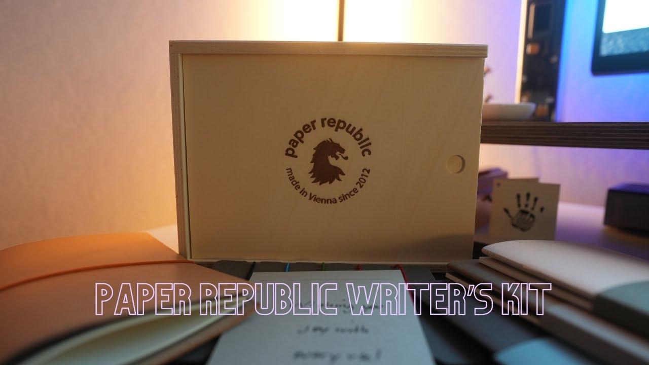 paper republic writer's kit - unboxing and first impressions - YouTube
