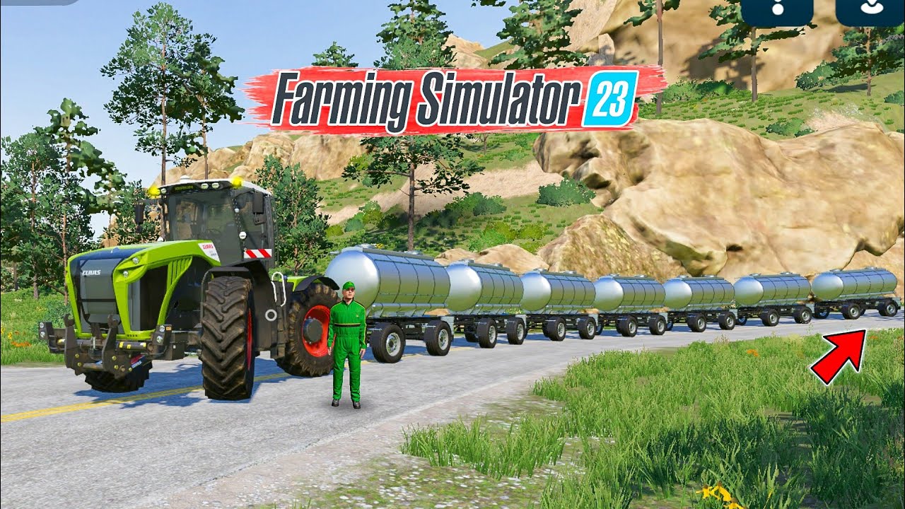 10 Tanker Milk Selling With Big Class Tractor In Fs 23 | Farming ...