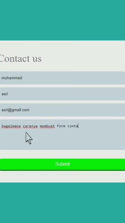 Responsive Contact Us HTML CSS 2023 #mengareit #htmlcss #shorts #2023 - YouTube