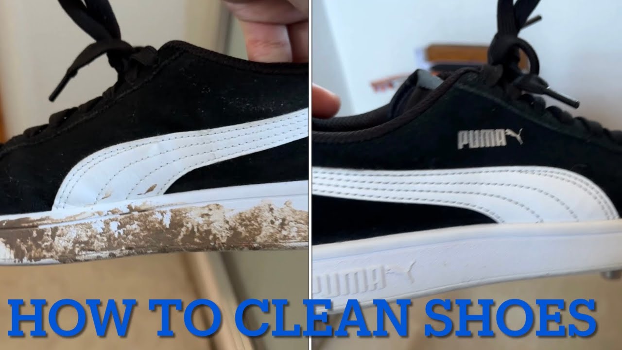 How to clean shoes 👟 - YouTube