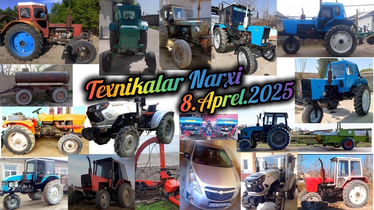 Traktorlar Narxi 8.Aprel.2025 Belarus Mtz Ttz T28 T40 Yumz Mini Tractor ...