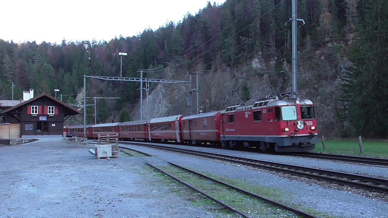 Train Passes Trin Station - YouTube