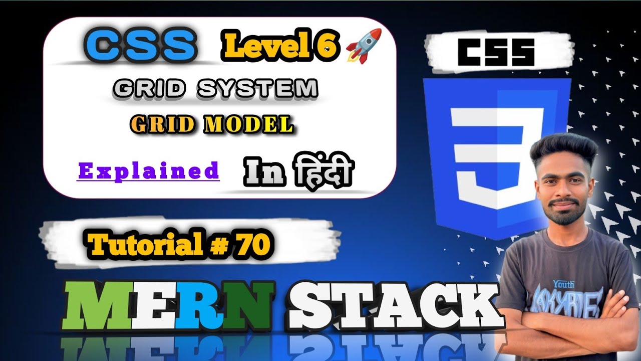 CSS Grid Model Explained in Hindi | Grid Lines, Grid Cell, Grid Track ...