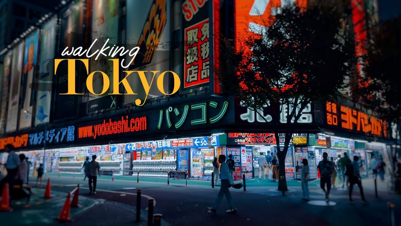 Walking Tokyo – Night Walk from Shinjuku to Shibuya Scramble Crossing ...