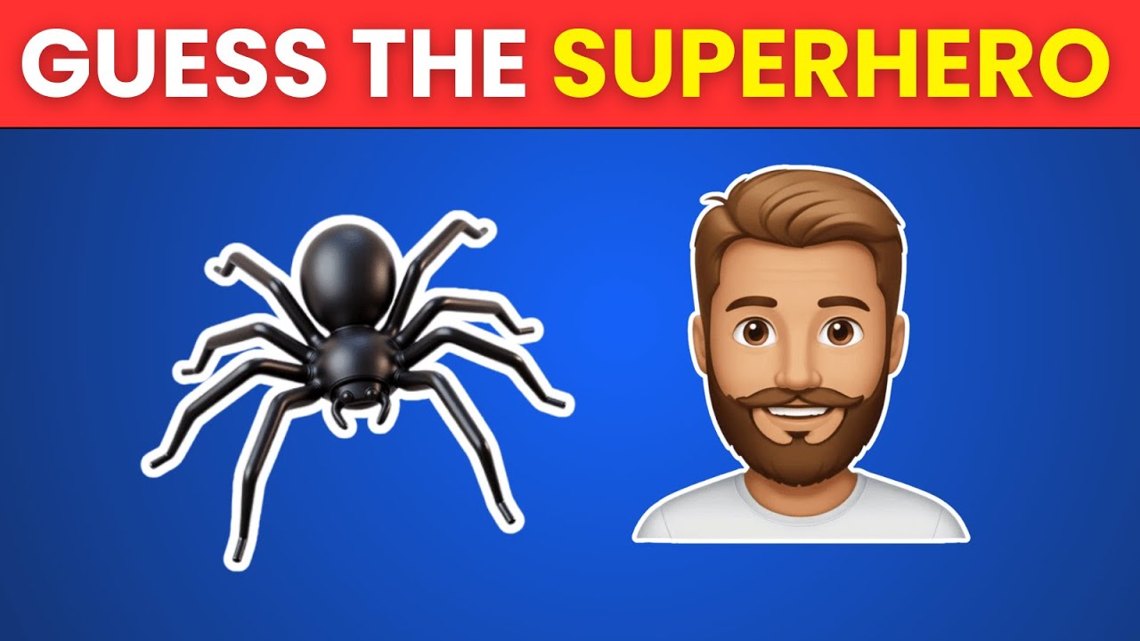 🦸‍♂️ Guess the Superhero by Emoji (IMPOSSIBLE 😳) |Emoji Quiz - YouTube