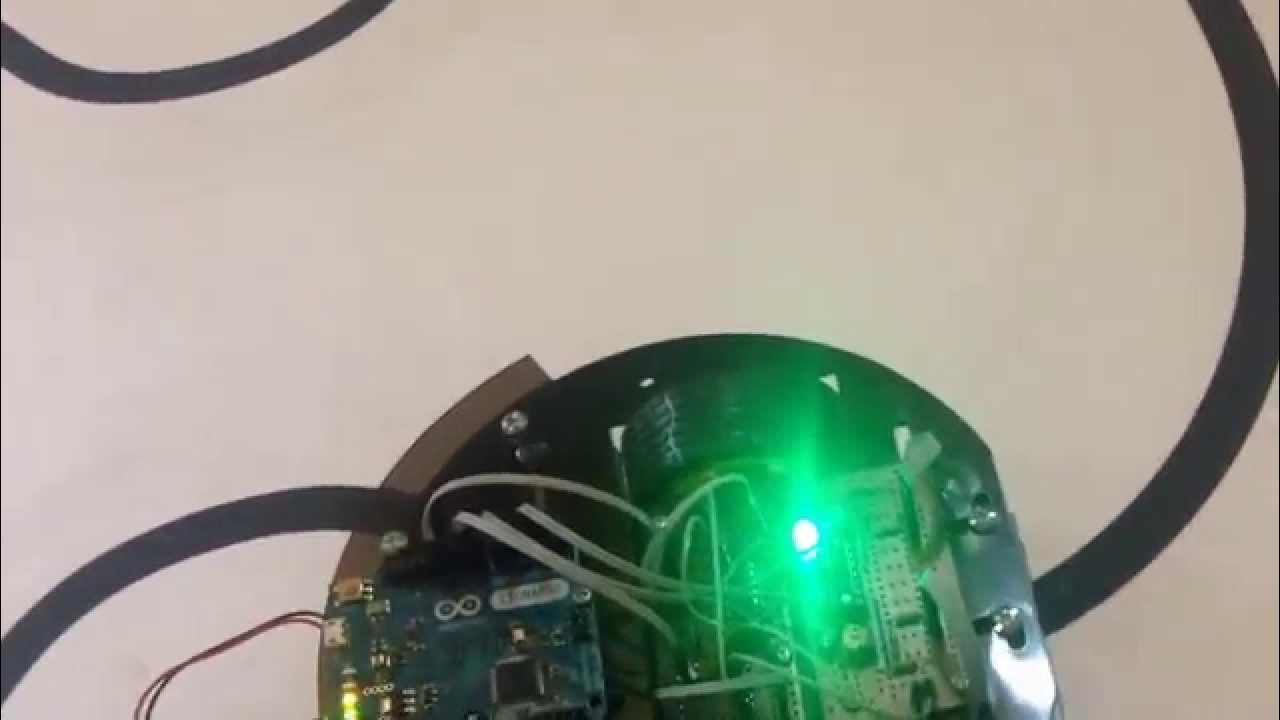 Robot Seguidor de linea con puente H(L293), Cny70 y Arduino - YouTube