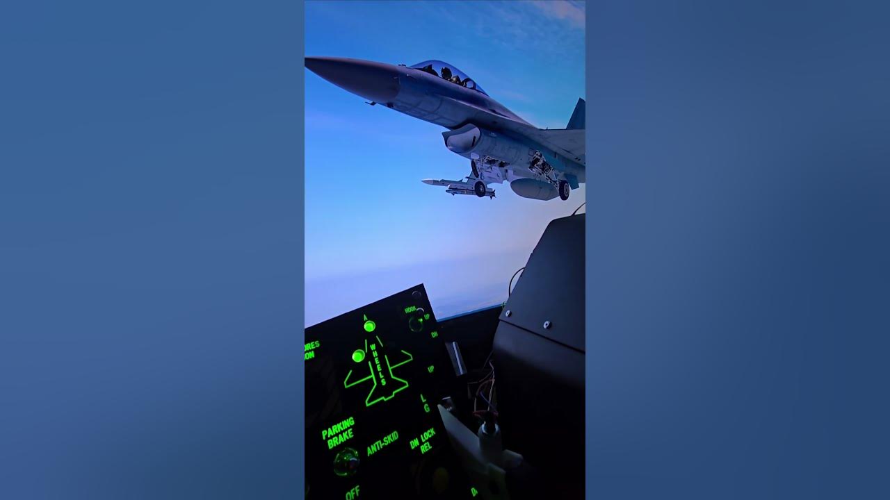 F-16 Simulator damaged Landing Gear lightbit test - YouTube