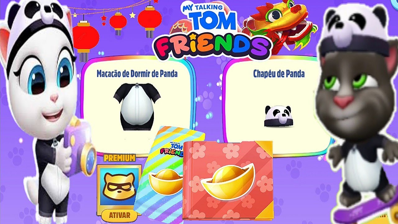 My Talking Tom Friends Lunar New Year Stickers Book Complete Panda ...