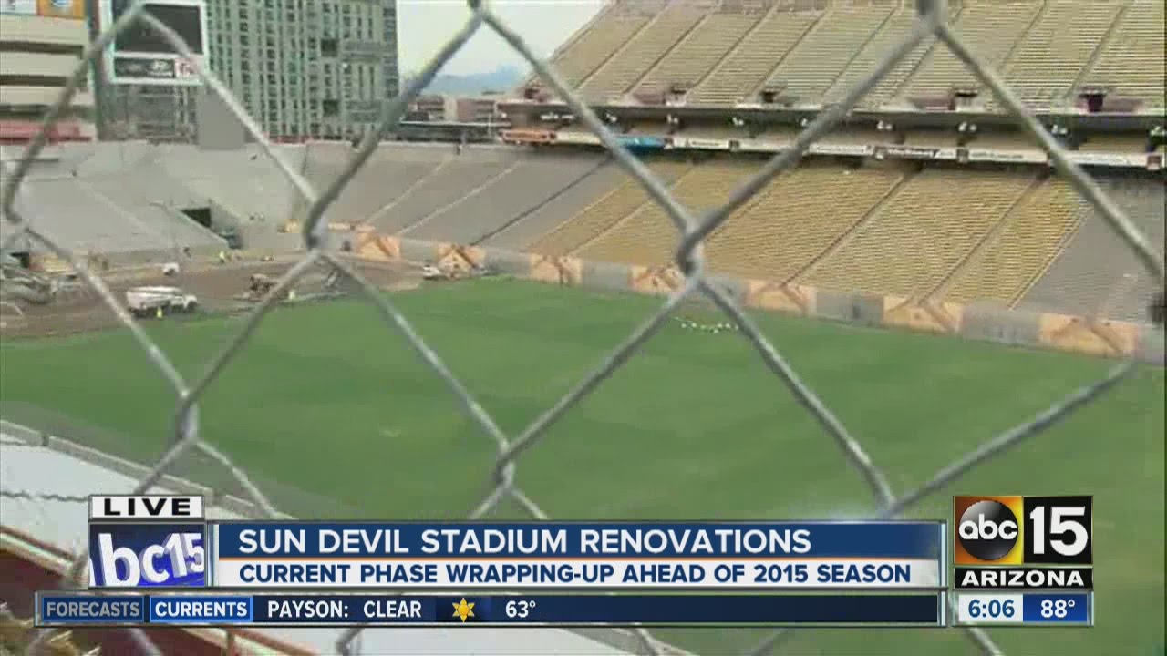 First look at Sun Devil Stadium renovations - YouTube