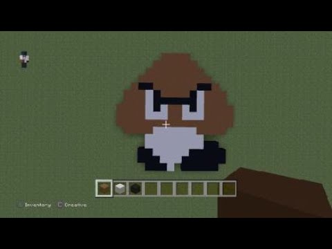 Minecraft - 8 Bit Goomba - How to Build - Lukeworld - YouTube