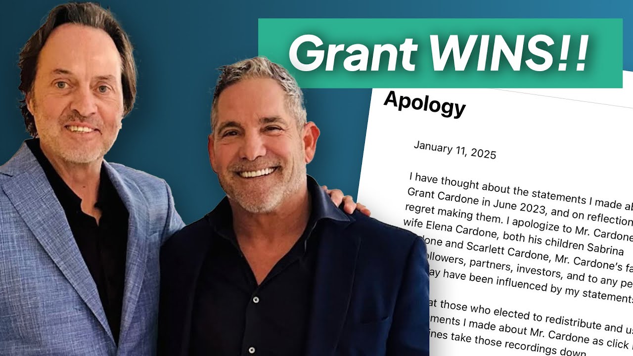 The TRUTH Behind Grant Cardone's Defamation Case - Settlement Details ...