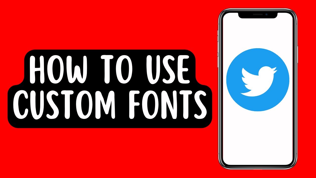 How To Use Custom Fonts on Twitter - YouTube