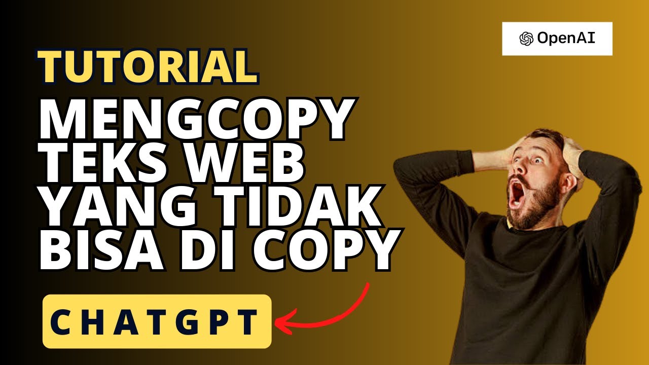 CARA MENYALIN TEKS DARI HALAMAN WEB YANG TIDAK BISA DI SALIN | AI - YouTube