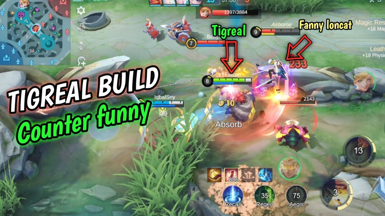 Goodbay fanny‼️New Build Tigreal Counter Fanny Auto win - mobile ...