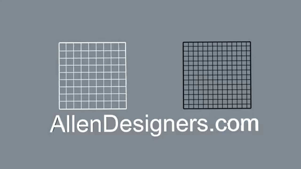 14 Inch x 14 Inch Mini Grid Panels for Cubicles - YouTube