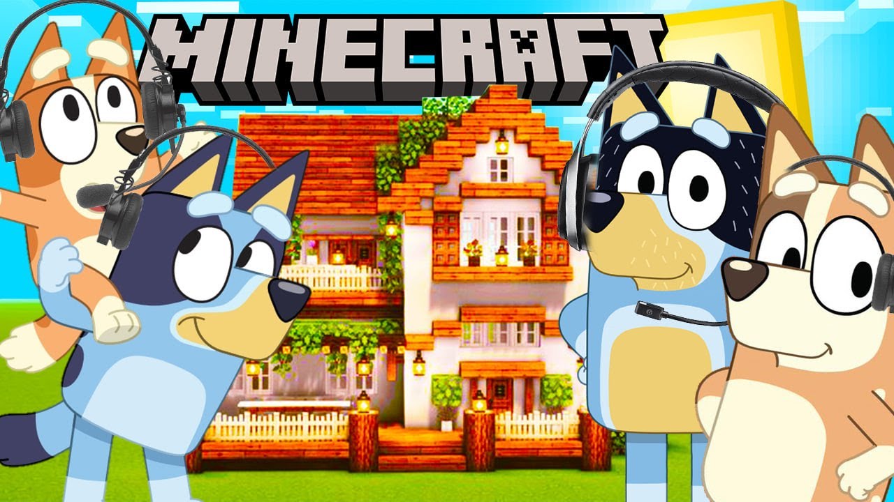 Bluey Play Minecraft with all Family - YouTube