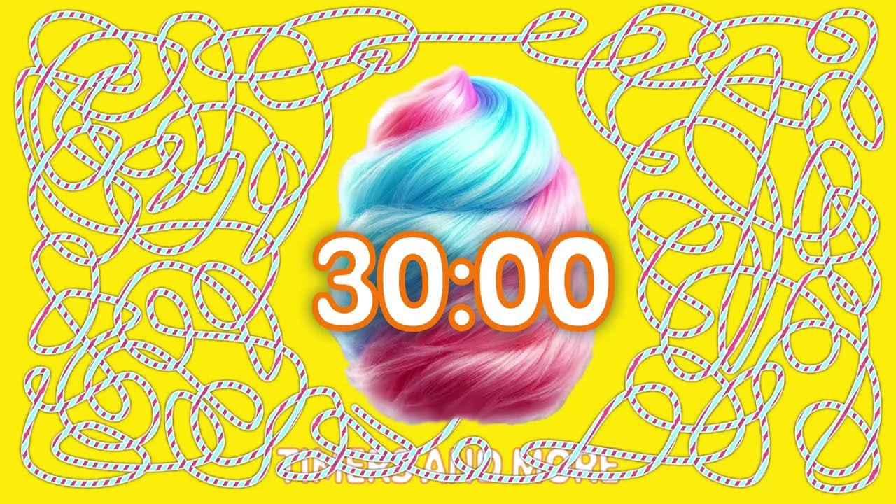 30 Minute Cotton Candy Bomb 💣 Timer - YouTube