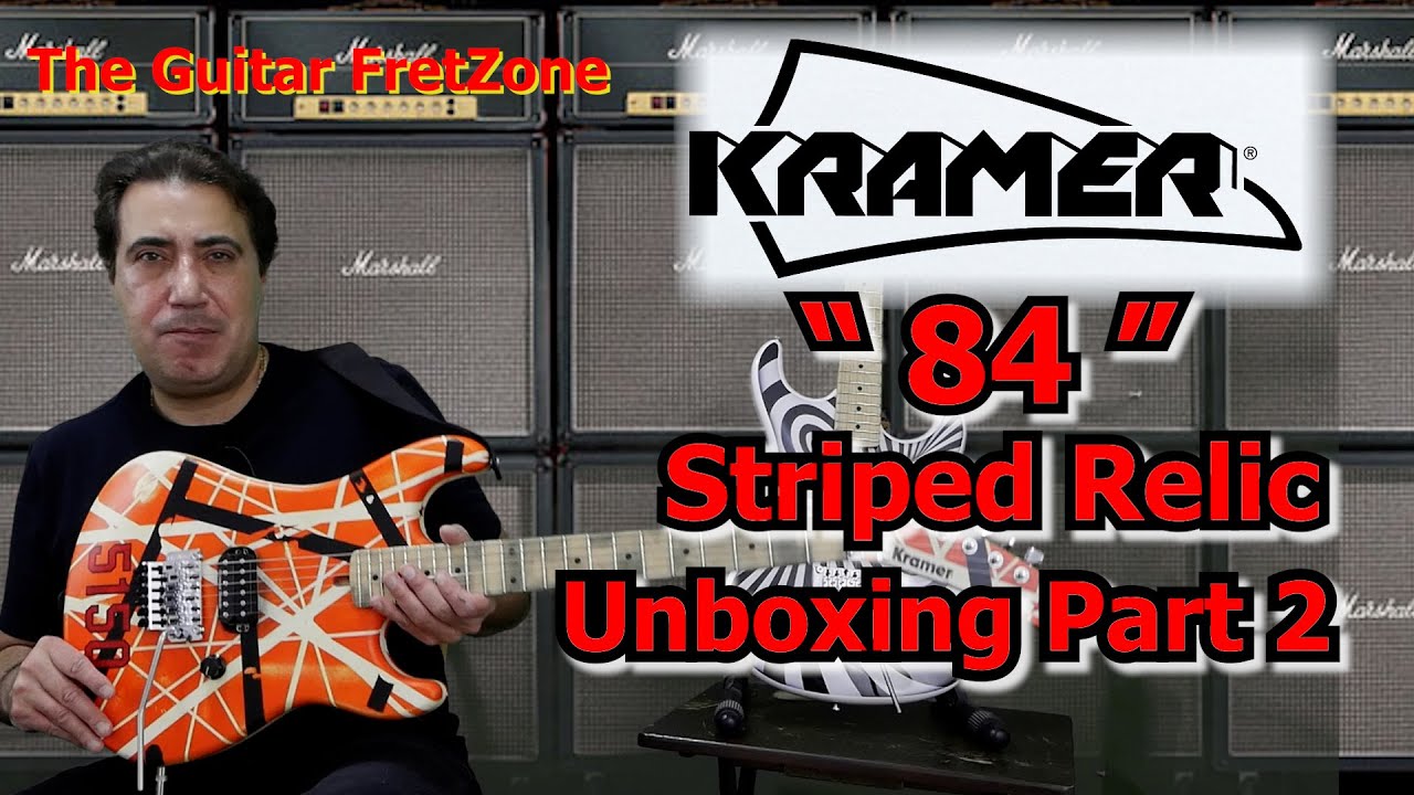Kramer "84" - Custom Painted Striped Relic - Unboxing Demo/Review Video ...