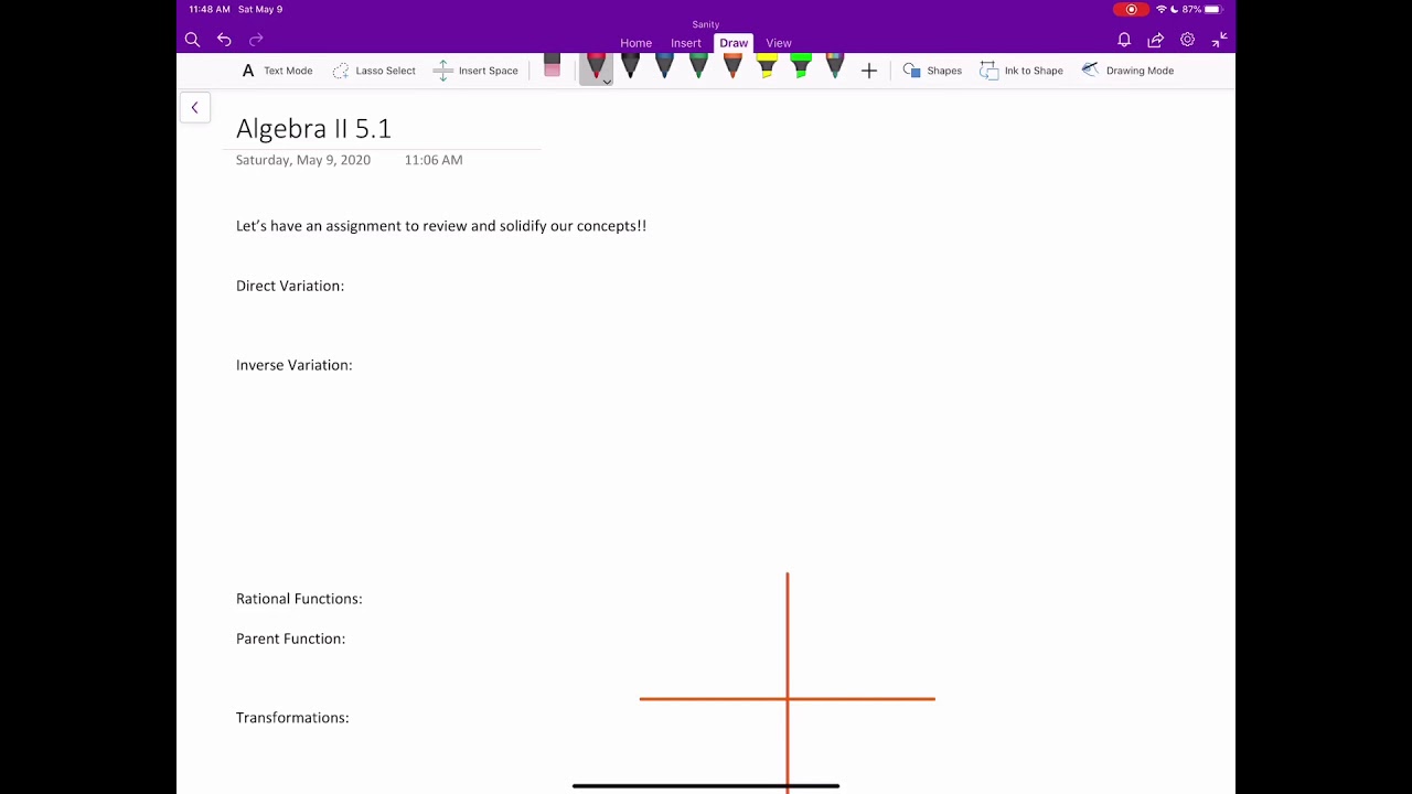 Algebra II LESSON 5.1 - YouTube