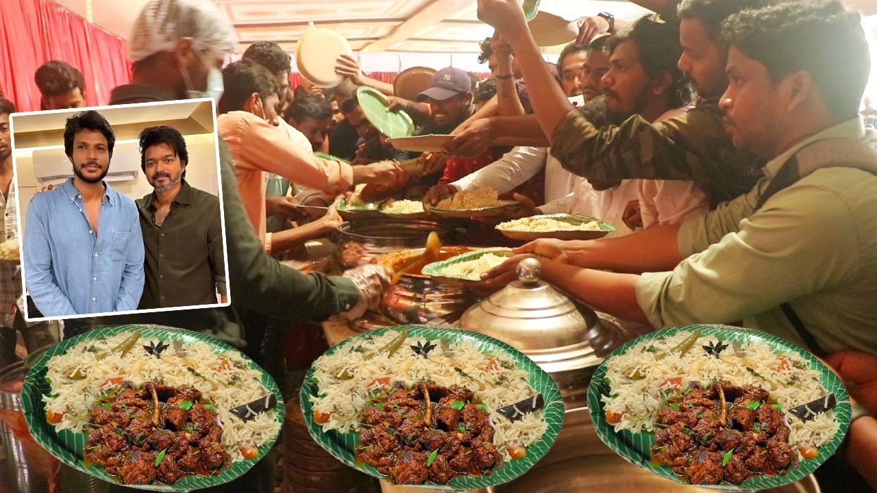 Hero Sundeep Kishan Provide Huge Non Veg Meals For His Fans | 10000 ...