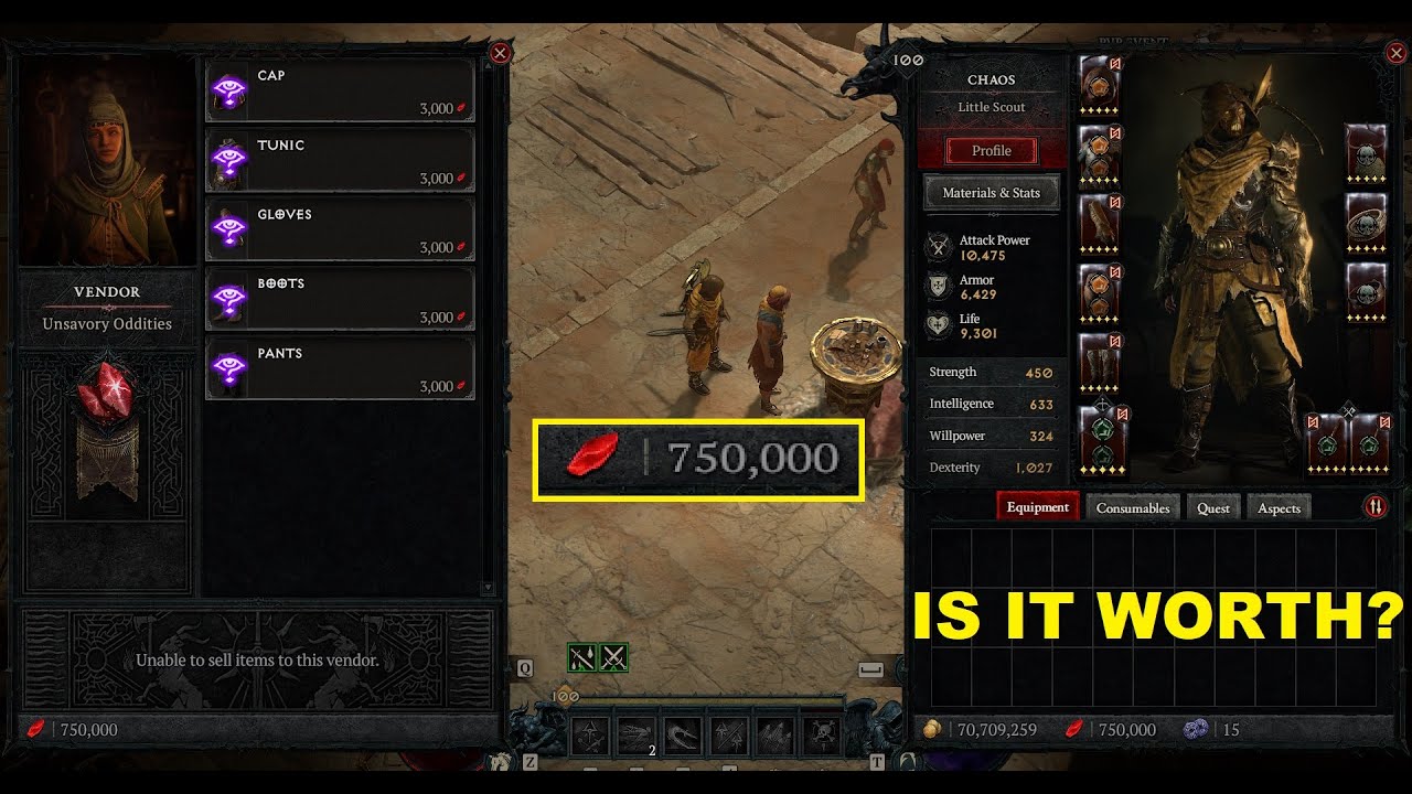 What can you get for 750k Red Dust!? | Diablo 4 - YouTube