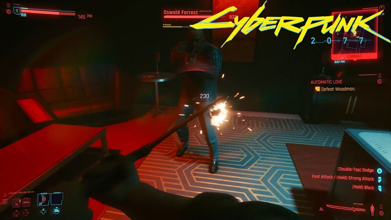 Cyberpunk 2077 - Oswald Forrest Boss Fight 1080p - YouTube
