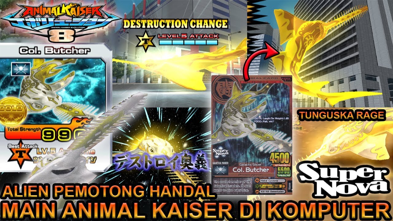 COL BUTCHER SANG PEMOTONG HANDAL DI GALACTICAL INVADERS DI KOMPUTER !!! - ANIMAL KAISER ...