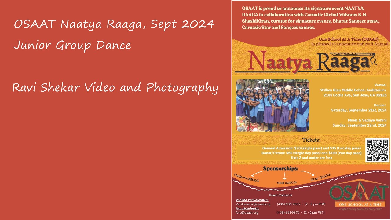 OSAAT Naatya Raaga - Junior Group Dance, Sept 2024 - YouTube