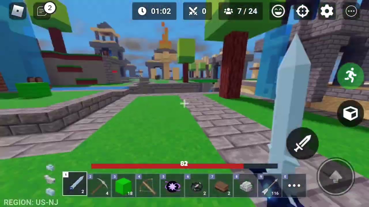 Telepearl clutch on mobile, Roblox Bedwars - YouTube